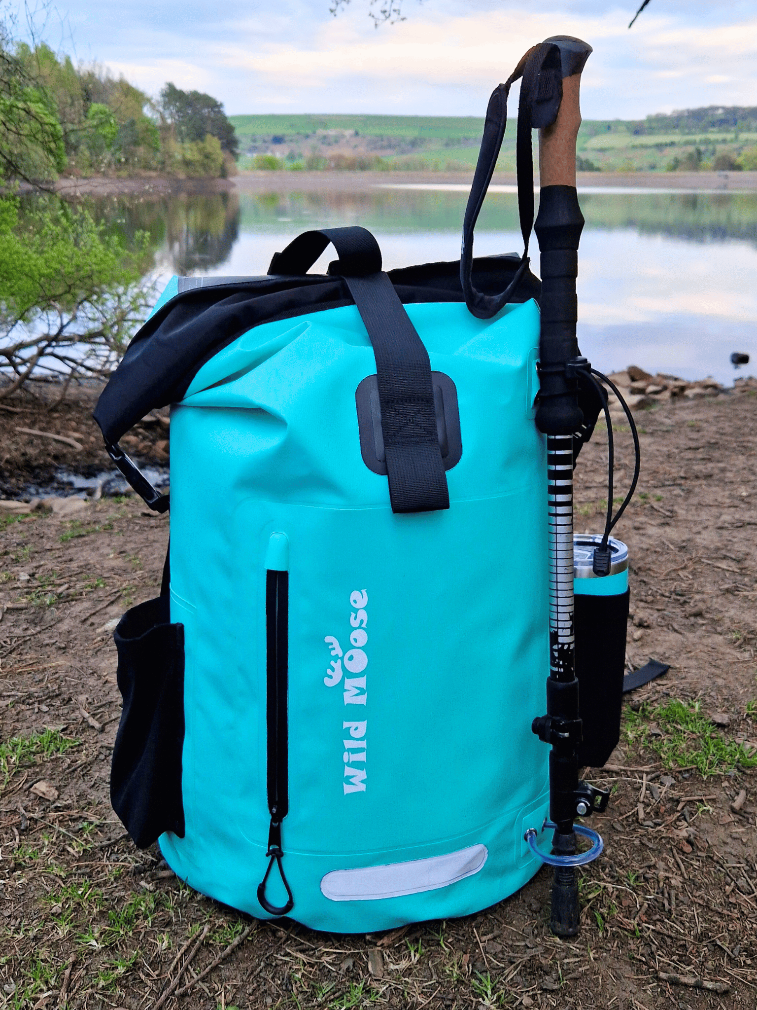 Caribou waterproof backpack 45L - aquamarine – Outdoor Swimmer Shop
