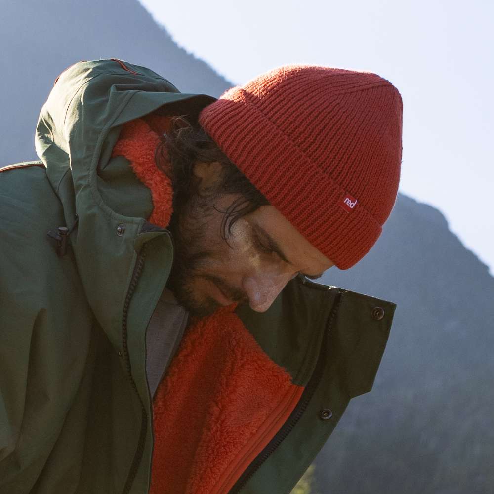Eddy Recycled Polyester Beanie Hat - Red – Outdoor Swimmer Shop