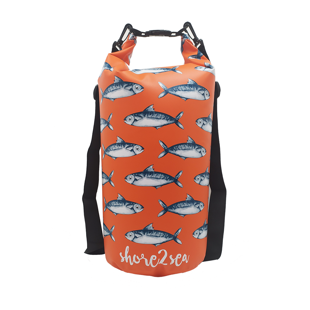 Shore2Sea Waterproof Dry Bag 20L - Fish – Outdoor Swimmer Shop