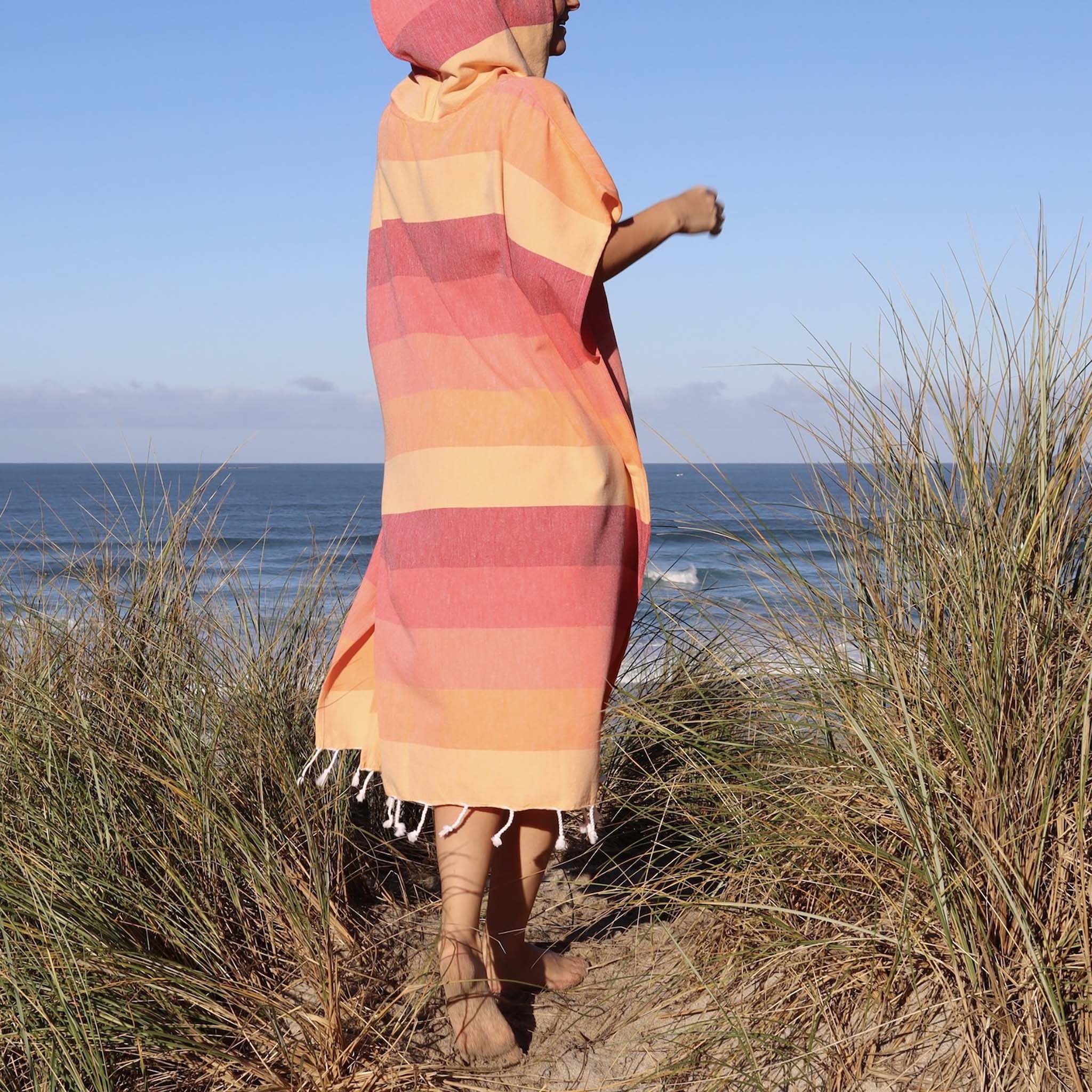 Flow Changing Robe - Orange Stripe – Outdoor Swimmer Shop