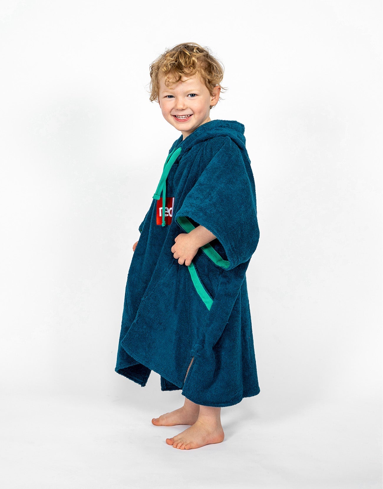 Kids Towelling Change Robe - Navy – Outdoor Swimmer Shop
