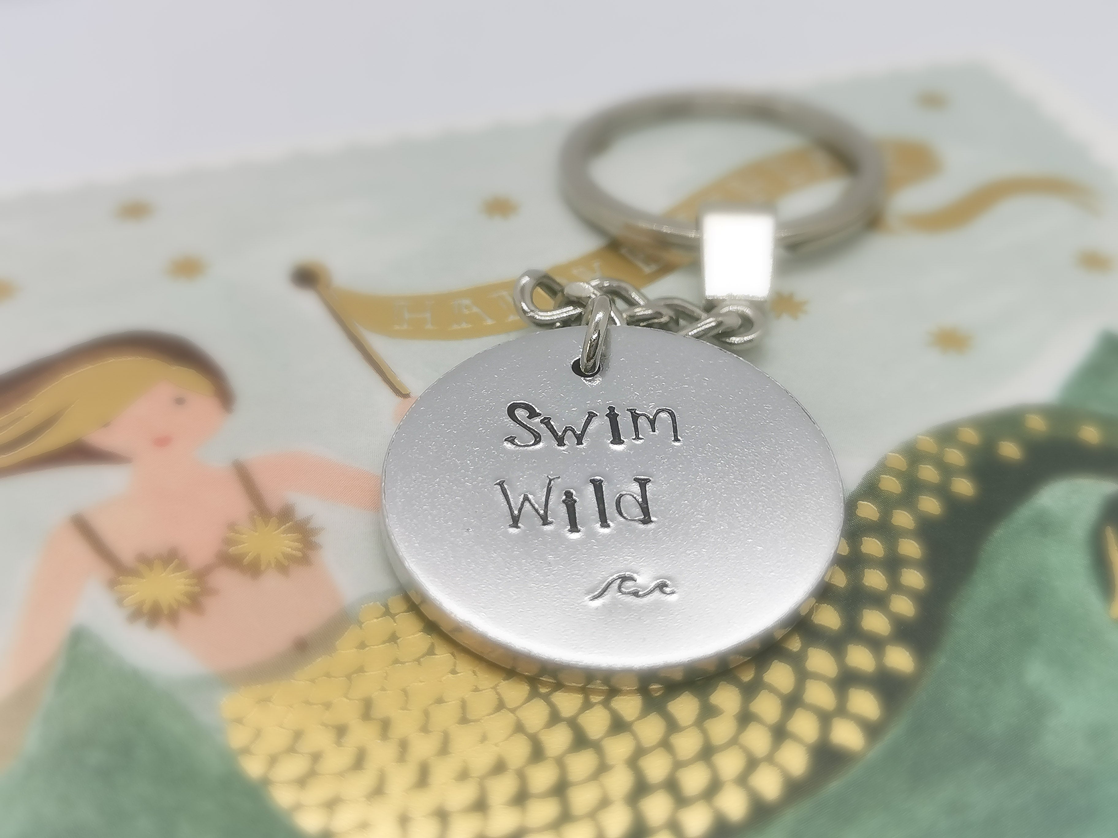 'SWIM WILD' Keyring – Outdoor Swimmer Shop